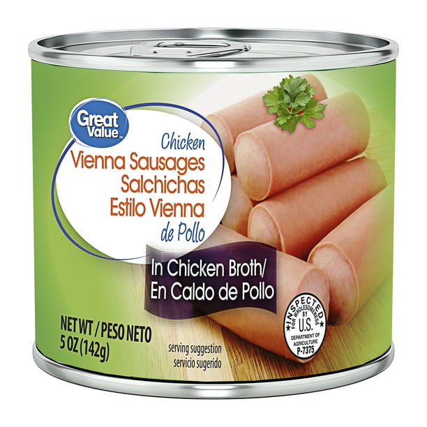 Great Value Chicken Vienna Sausage, 5 oz Can - Walmart Business Supplies