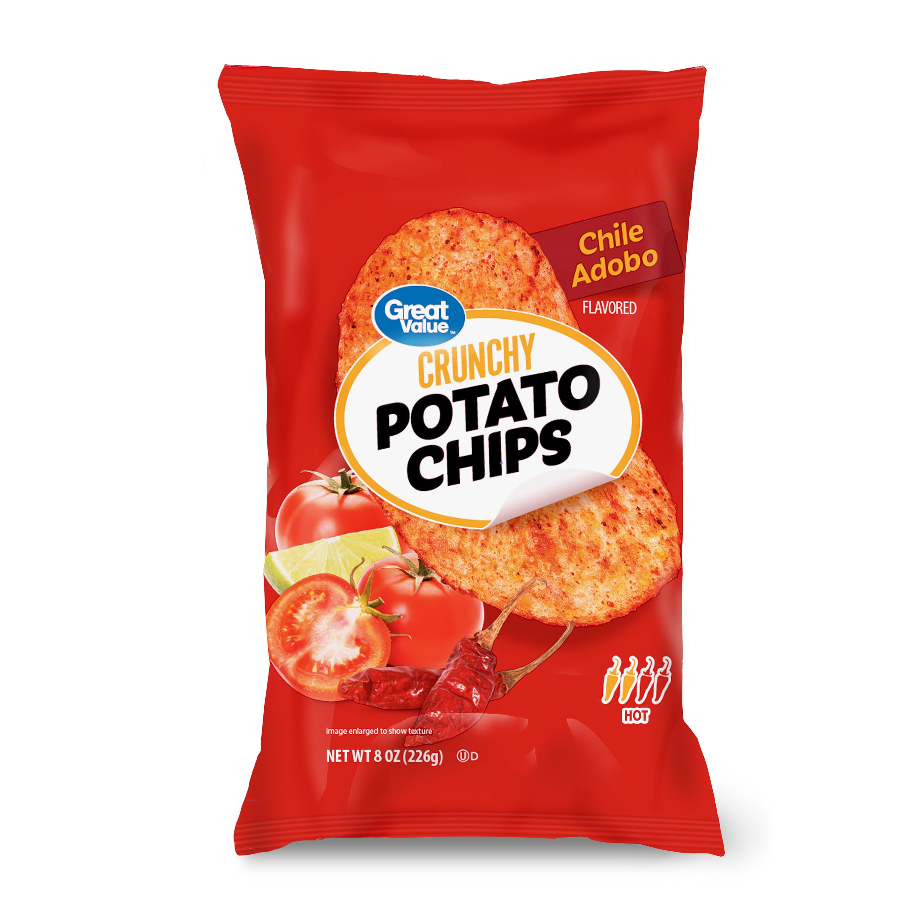 Great Value Chile Adobo Crunchy Potato Chips, 8 oz - Walmart.com