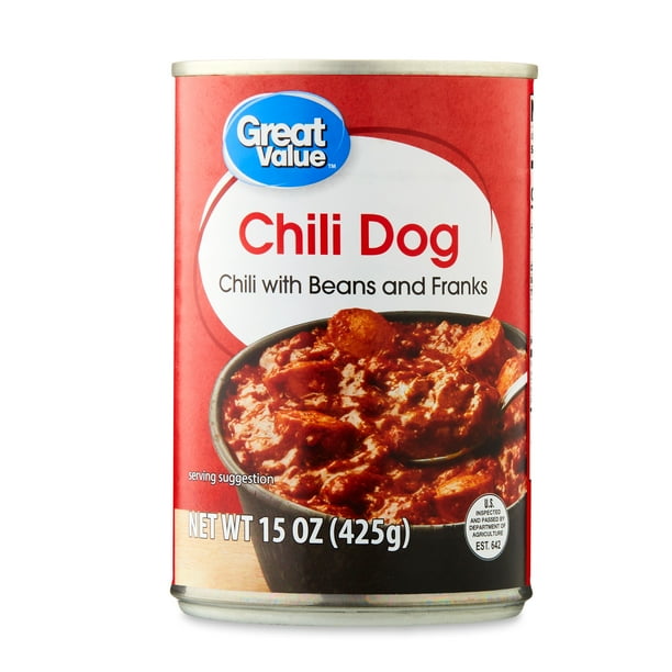 Great Value Chili with Beans and Franks, 15 oz Can - Walmart Business ...