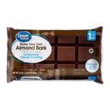 Great Value Chocolate Flavored Candy Coating Almond Bark 24 oz Pre ...
