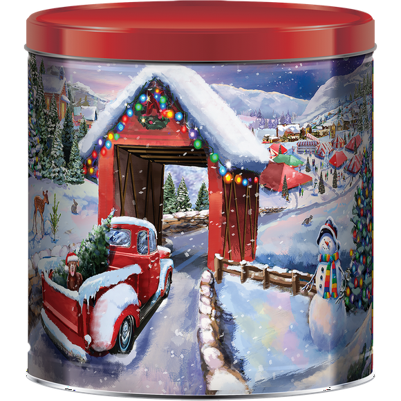 Holiday Popcorn Tins