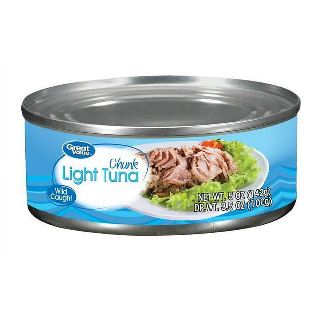 Great Value Chunk Light Tuna in Water, 5 oz - Walmart Business Supplies