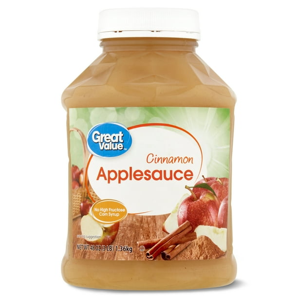 Great Value Cinnamon Applesauce, 48 oz Jar - Walmart Business Supplies