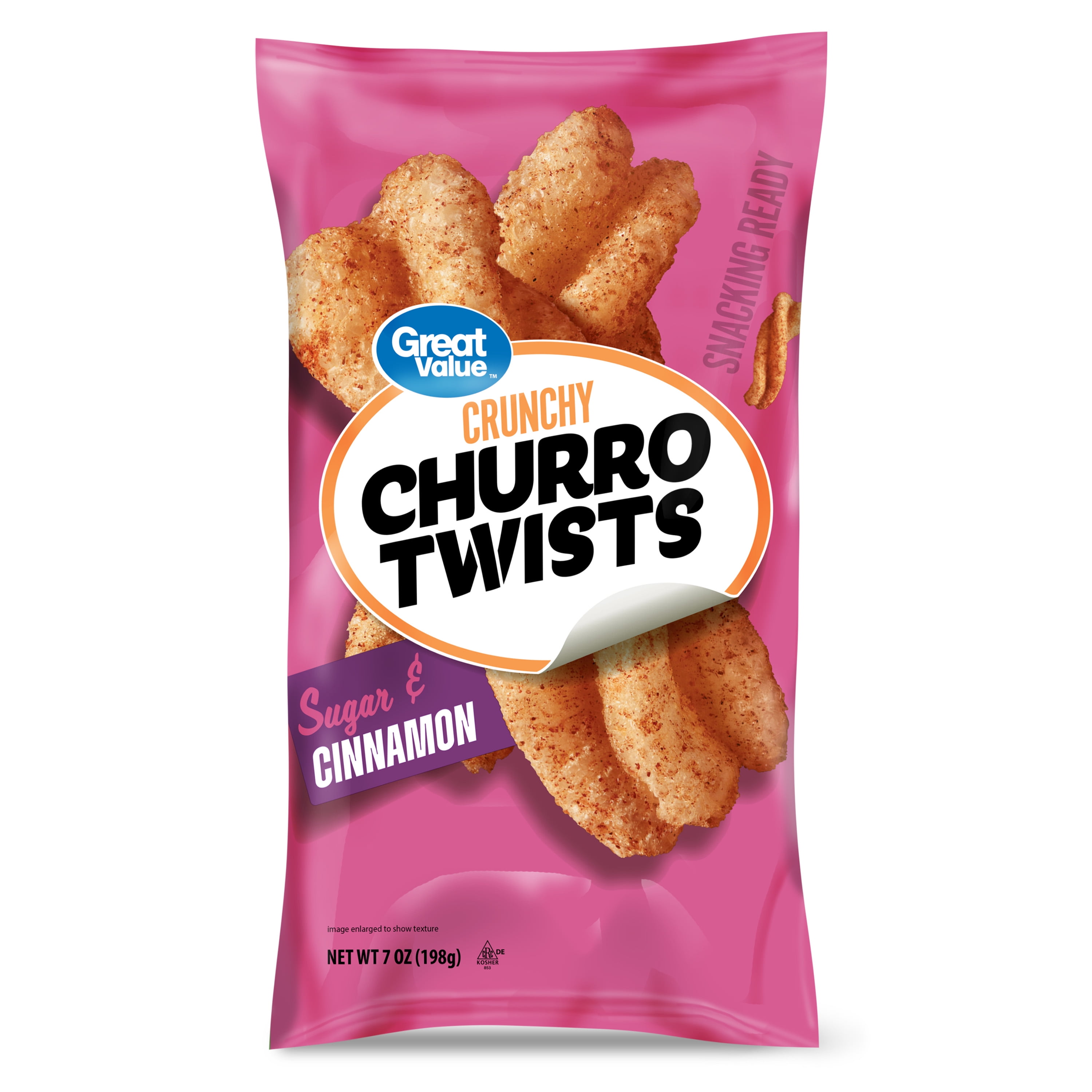 Brandclub - Great Value Cinnamon & Sugar Churro Twists, 7 oz Bag