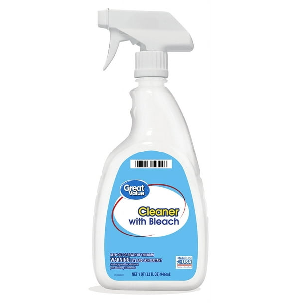Great Value Cleaner with Bleach, 32 fl oz - Walmart Business Supplies