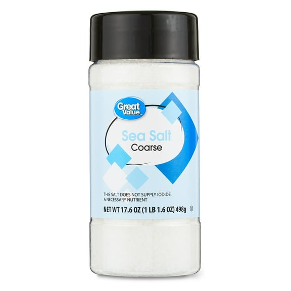 Great Value Plain Salt, 26 oz for seasoning, cooking, and enhancing ...