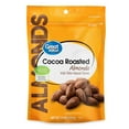 Great Value Cocoa Roasted Almonds 14 oz Resealable Bag Whole Almonds with Sweet Cocoa Flavor ...