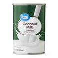 Great Value Coconut Milk, 13.5 fl oz Can, Unsweetened, Shelf-Stable ...