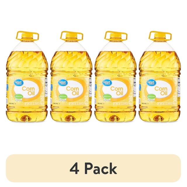 (4 pack) Great Value Corn Oil, 1 Gallon - Walmart.com