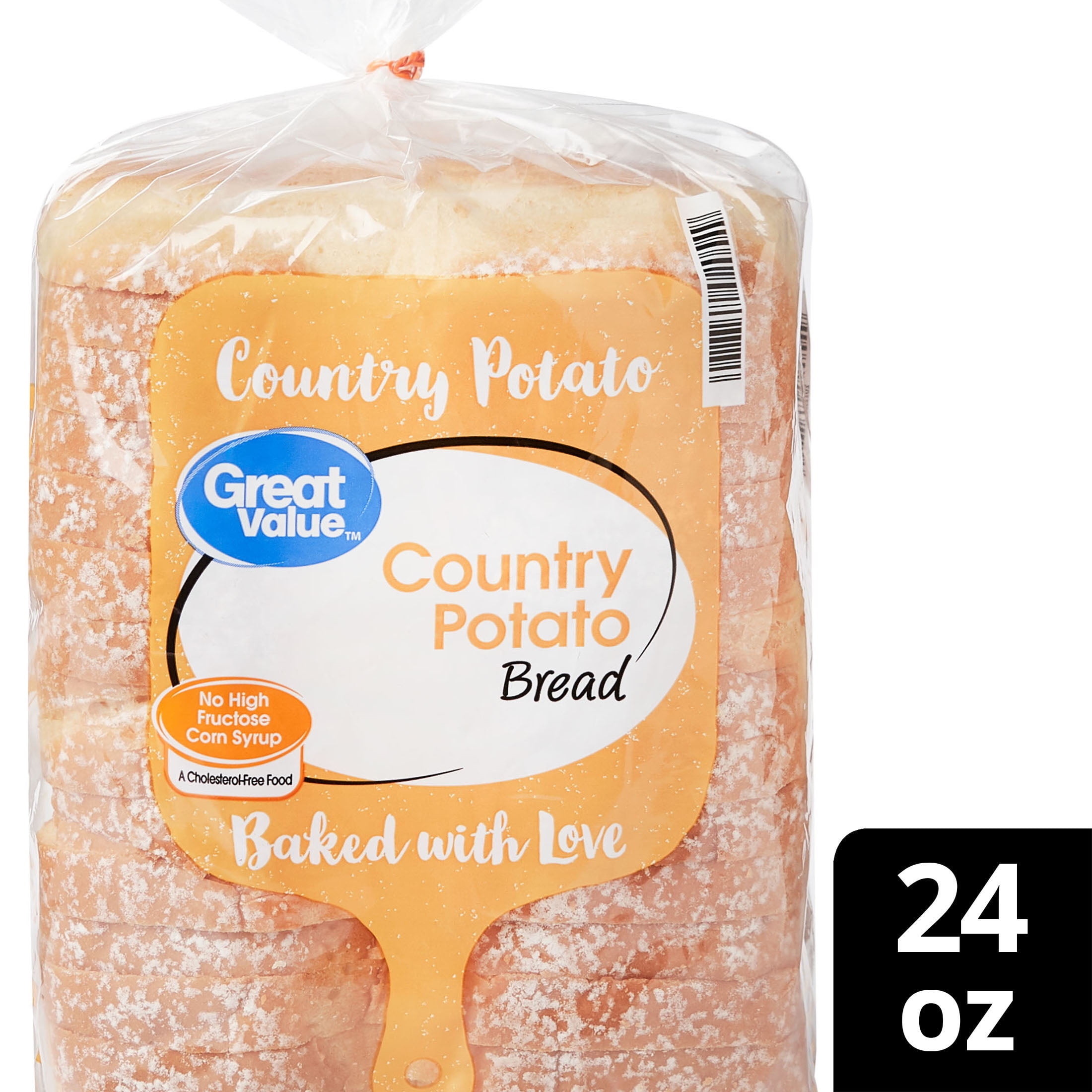 Great Value Country Potato Bread Loaf, 24 oz - Walmart.com