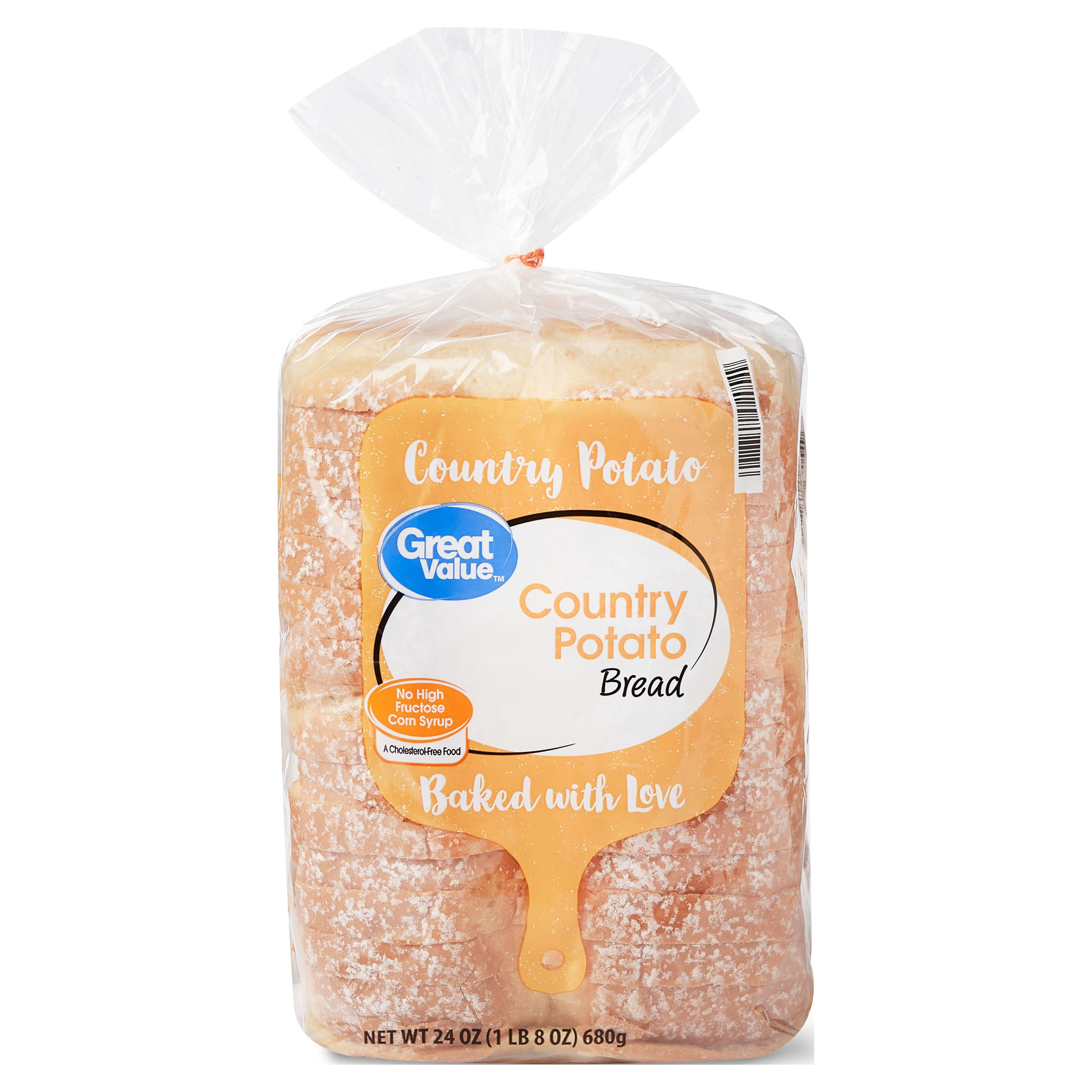 Great Value Country Potato Bread Loaf, 24 oz - Walmart.com