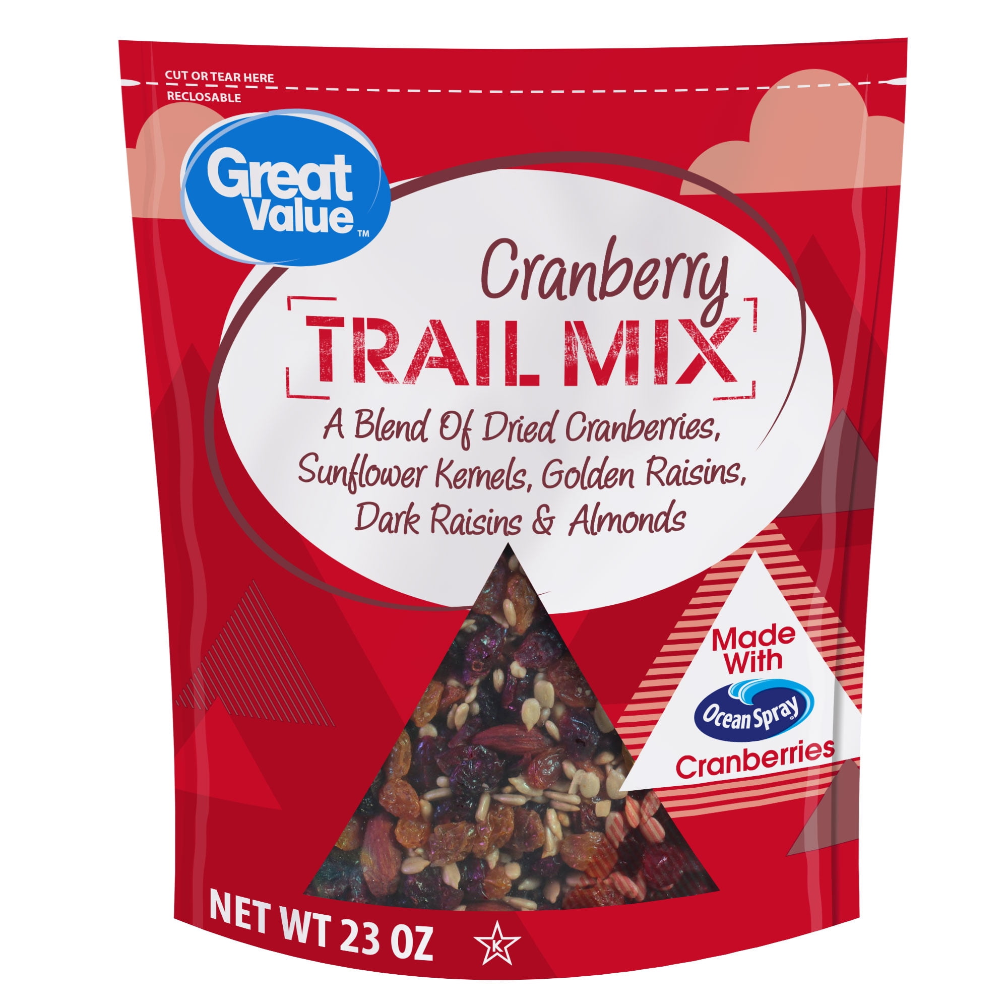 Great Value Cranberry Trail Mix, 23 oz - Walmart Business Supplies