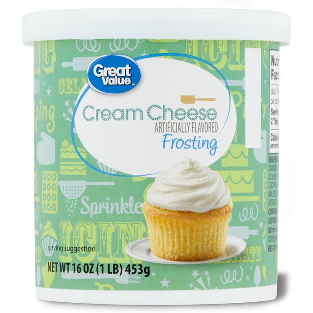 Great Value Cream Cheese Frosting, White, 16 oz Tub - Walmart.com