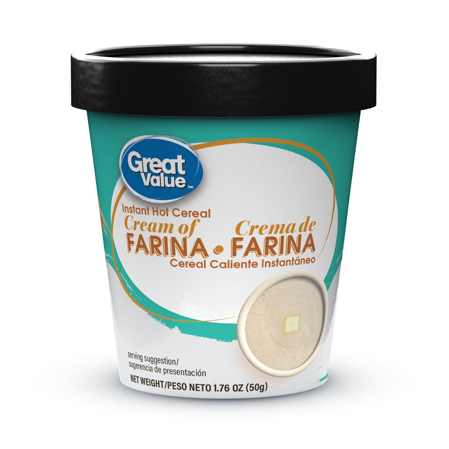 Great Value, Cream Of Farina, Instant Hot Cereal, 1.76 Oz - Walmart.com