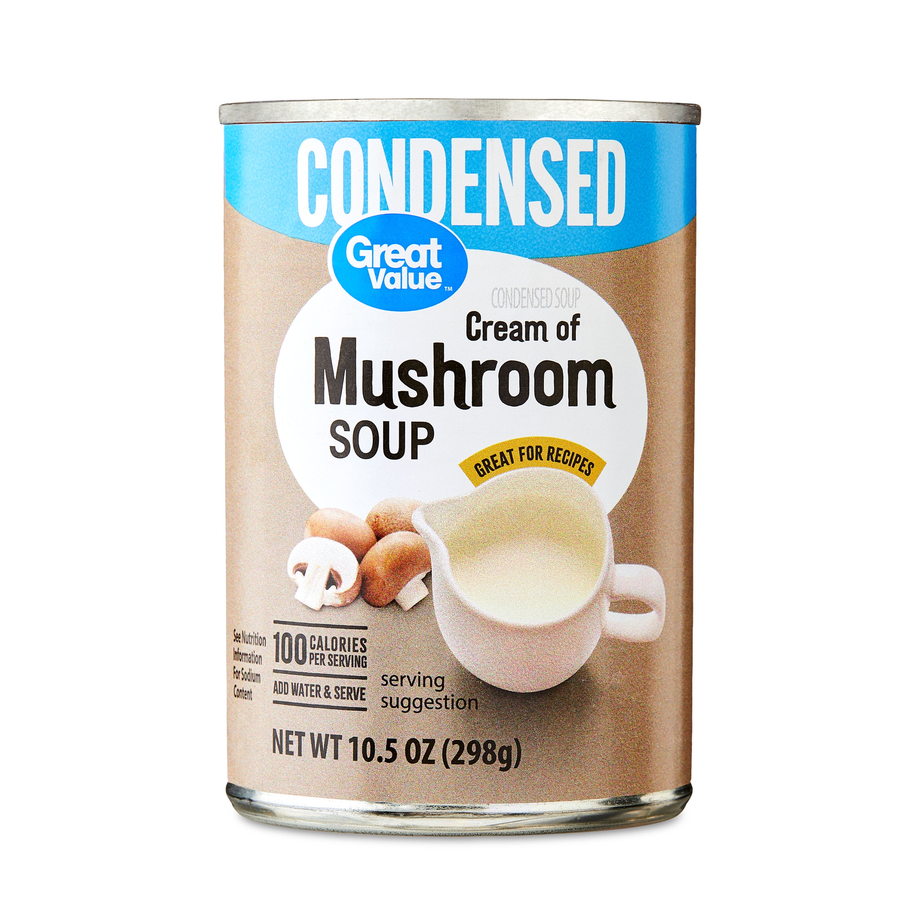 Great Value Cream of Mushroom Condensed Soup, 10.5 oz Can - Walmart.com