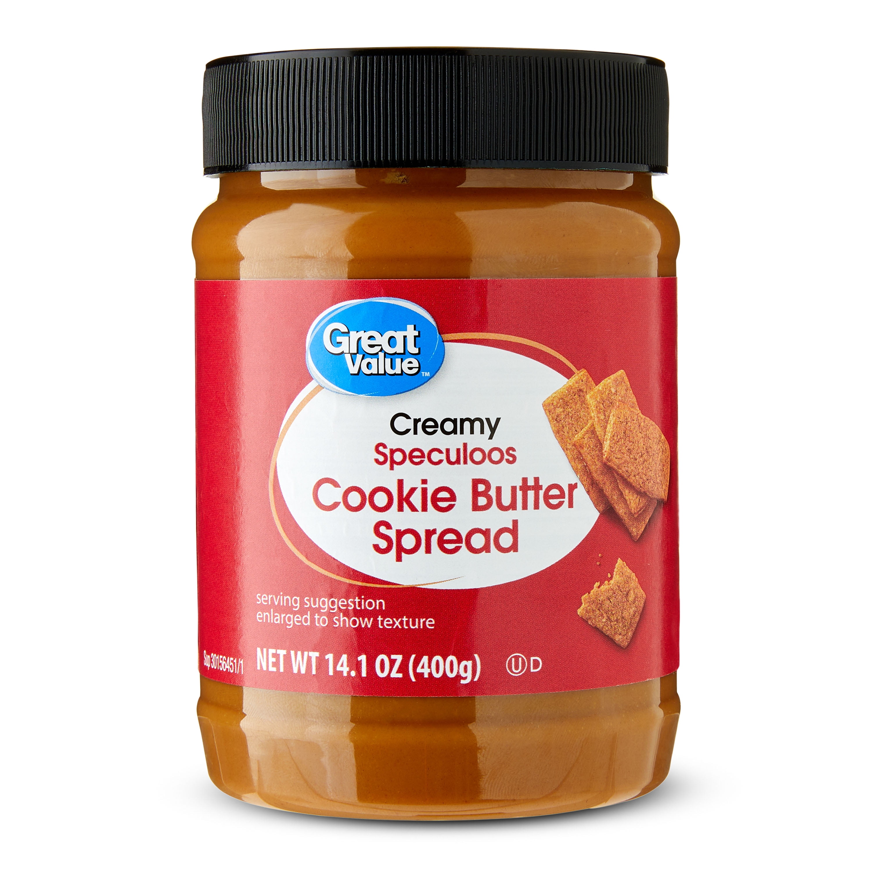 Great Value Creamy Speculoos Cookie Butter, 14.1 oz Ingredients | Spoonful