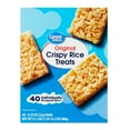 Great Value Crispy Rice Treats 40 Count Individually Wrapped Puffed ...