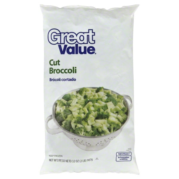 Great Value Cut Broccoli, 32 oz (Frozen) - Walmart.com