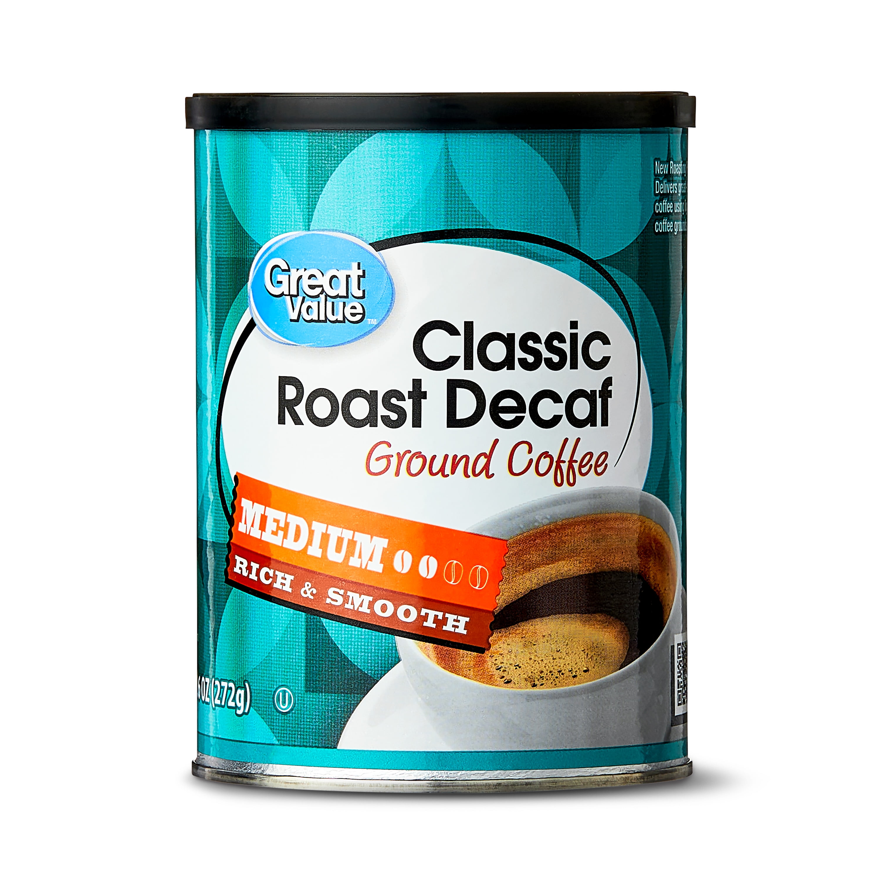 Great Value Decaf Classic Medium Roast Ground Coffee, 9.6 oz - Walmart.com