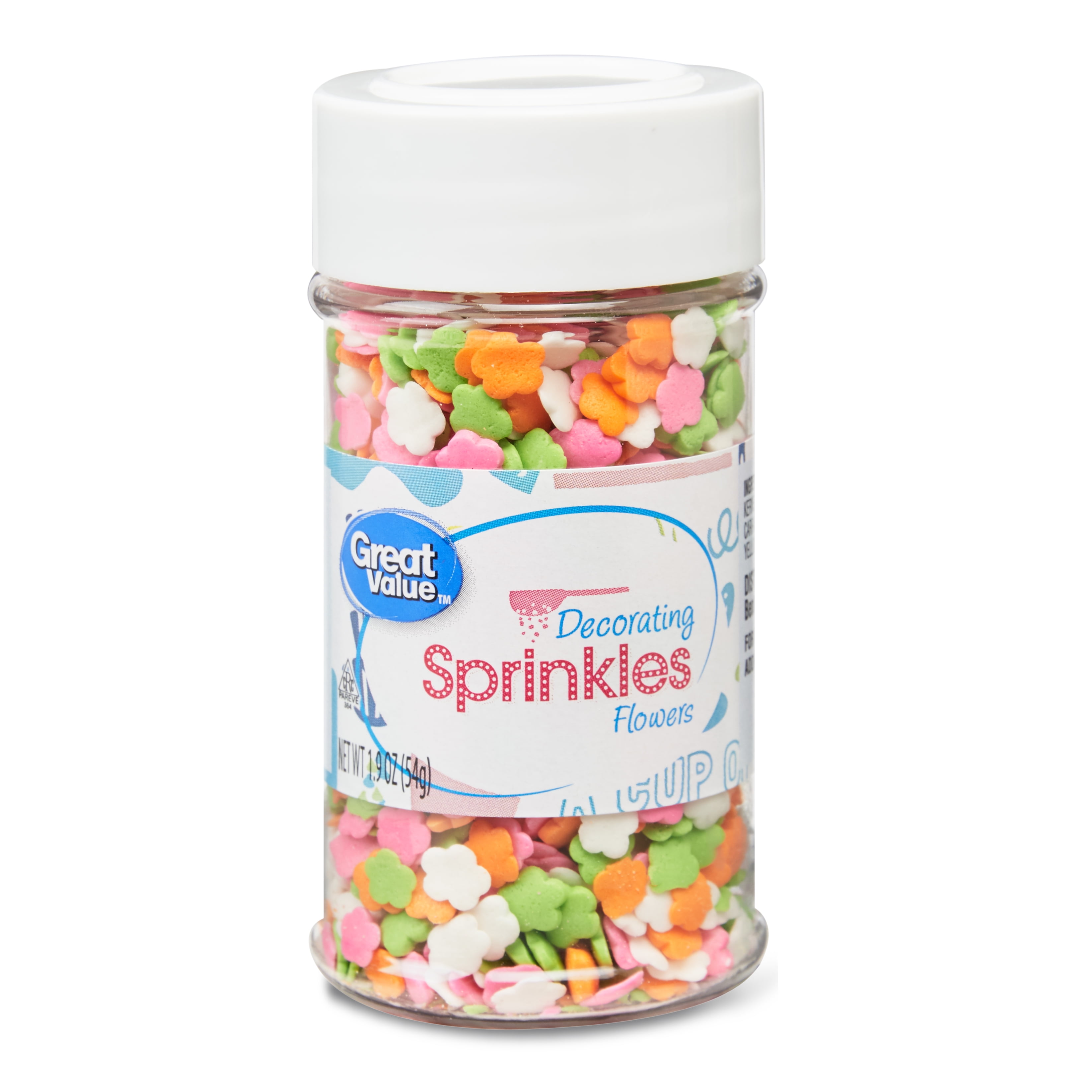 Great Value Decorating Sprinkles, Flowers, 1.9 oz - Walmart.com