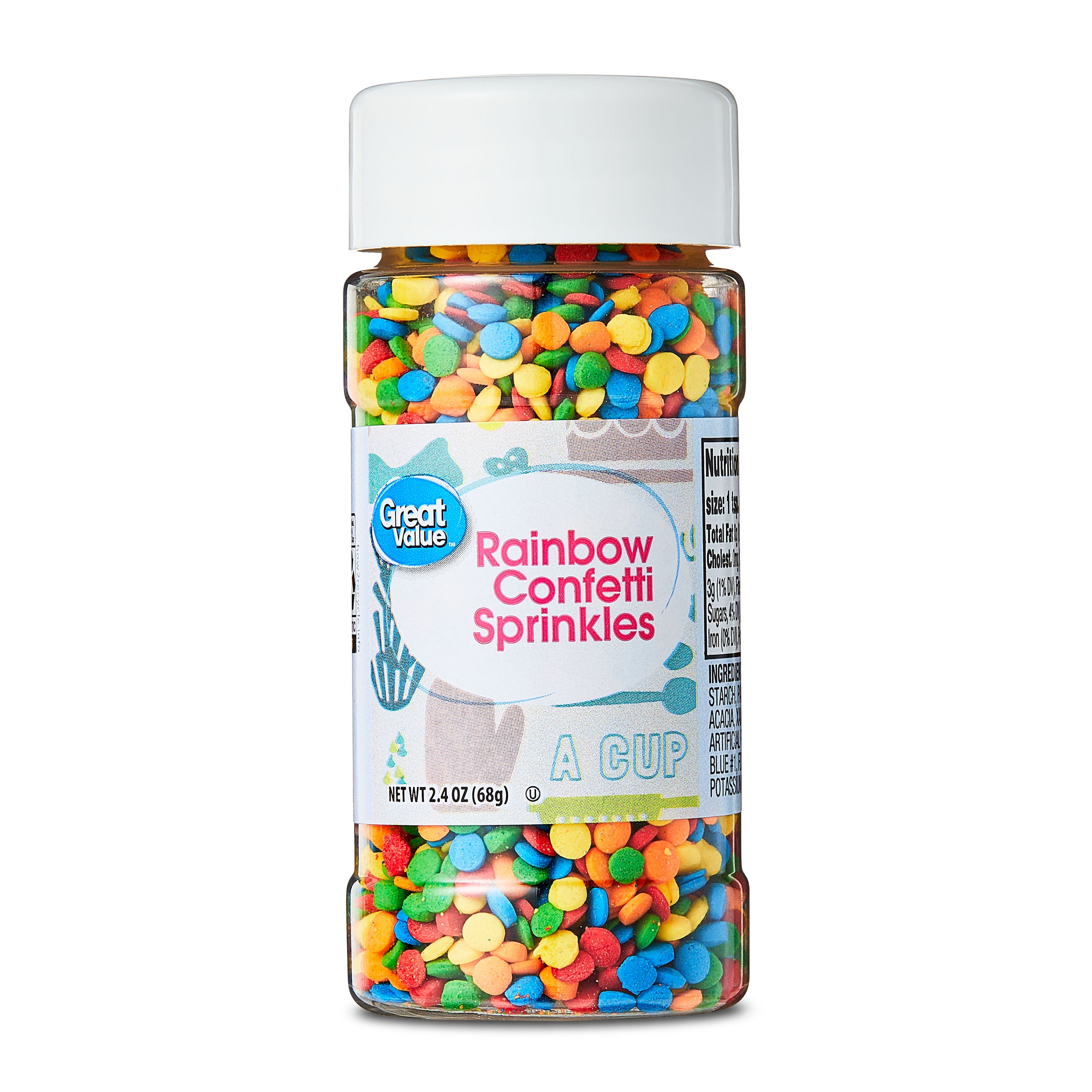 Brandclub - Great Value Decorating Sprinkles, Sequins, 2 oz