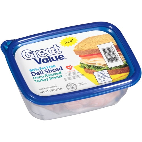 Great Value Deli Sliced Oven Roasted Turkey Breast, 9 Oz. - Walmart.com