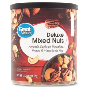 Great Value Mixed Nuts 30 oz, Mixed Almonds, Cashews, Pistachios ...