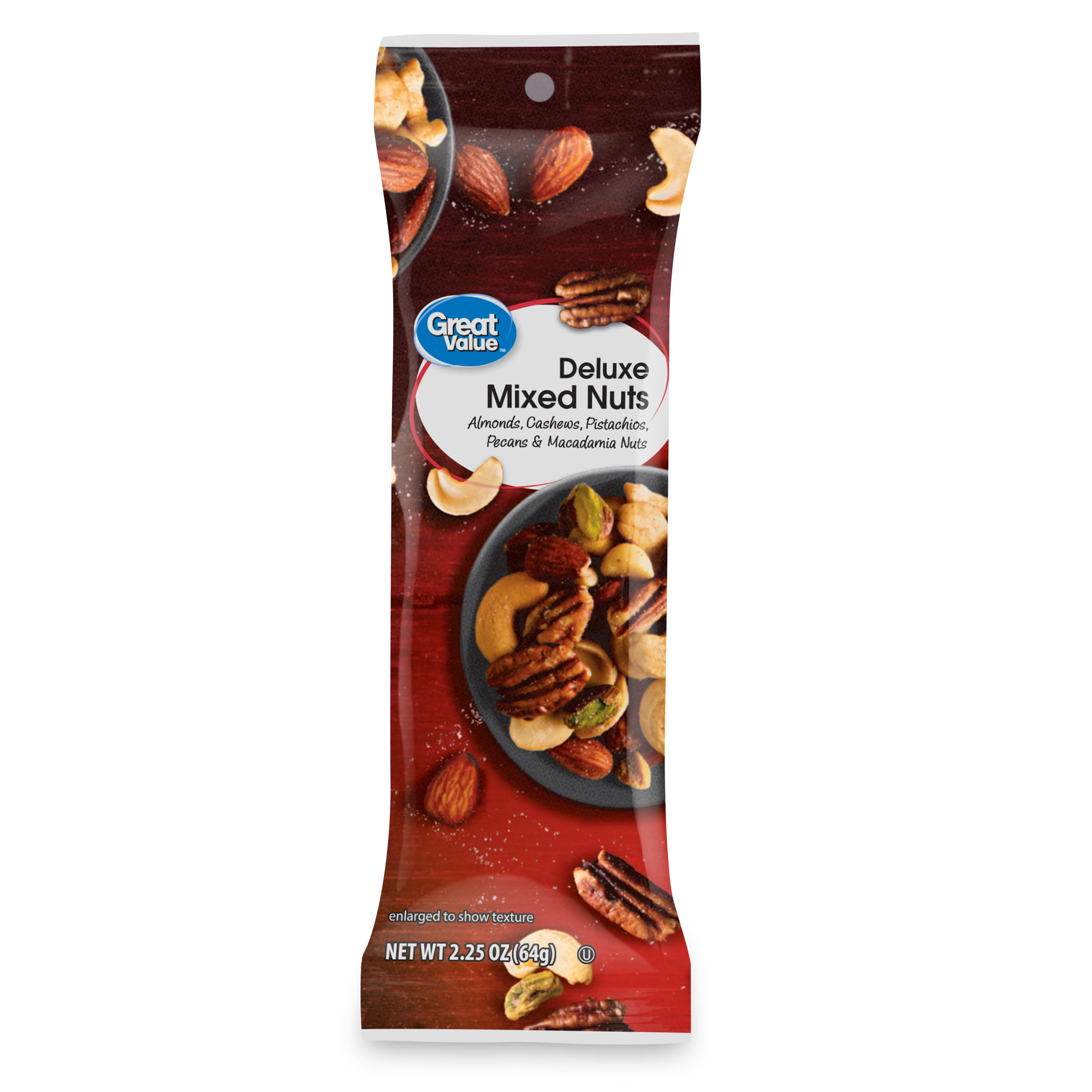 Great Value Deluxe Mixed Nuts, 2.25 oz - Walmart.com