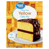 Great Value Moist Yellow Cake Mix 15.25 oz for Baking Cupcakes and ...