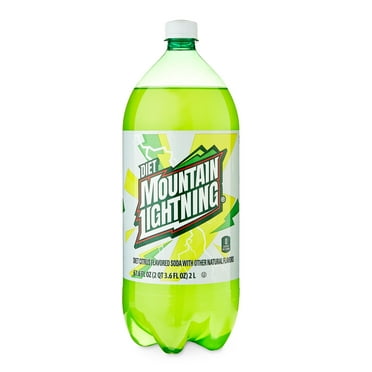 Great Value Mountain Lightning Citrus Flavored Soda Pop, 12 fl oz, 12 ...