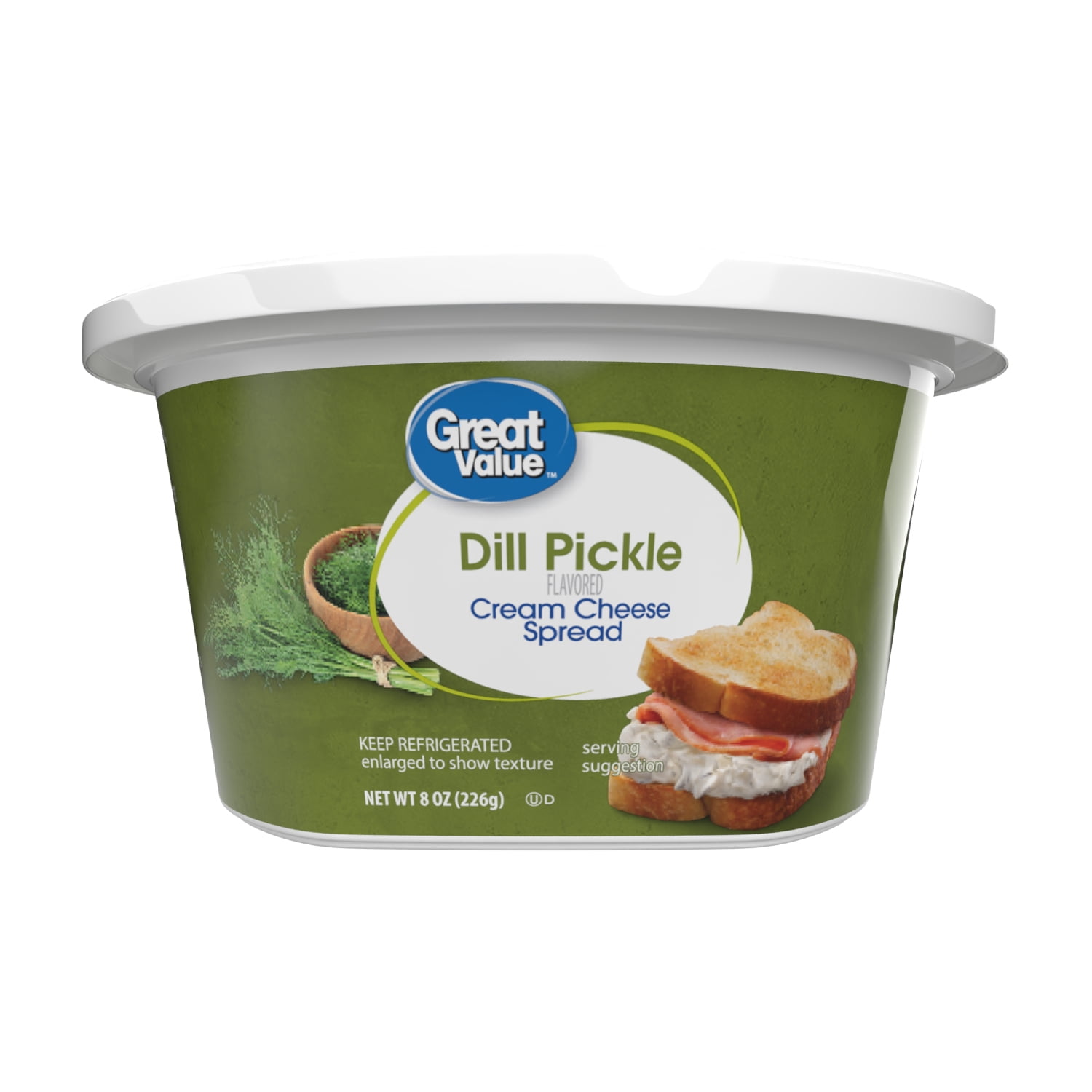 Great Value Dill Pickle Cream Cheese Spread, 8 oz Tub - Walmart.com
