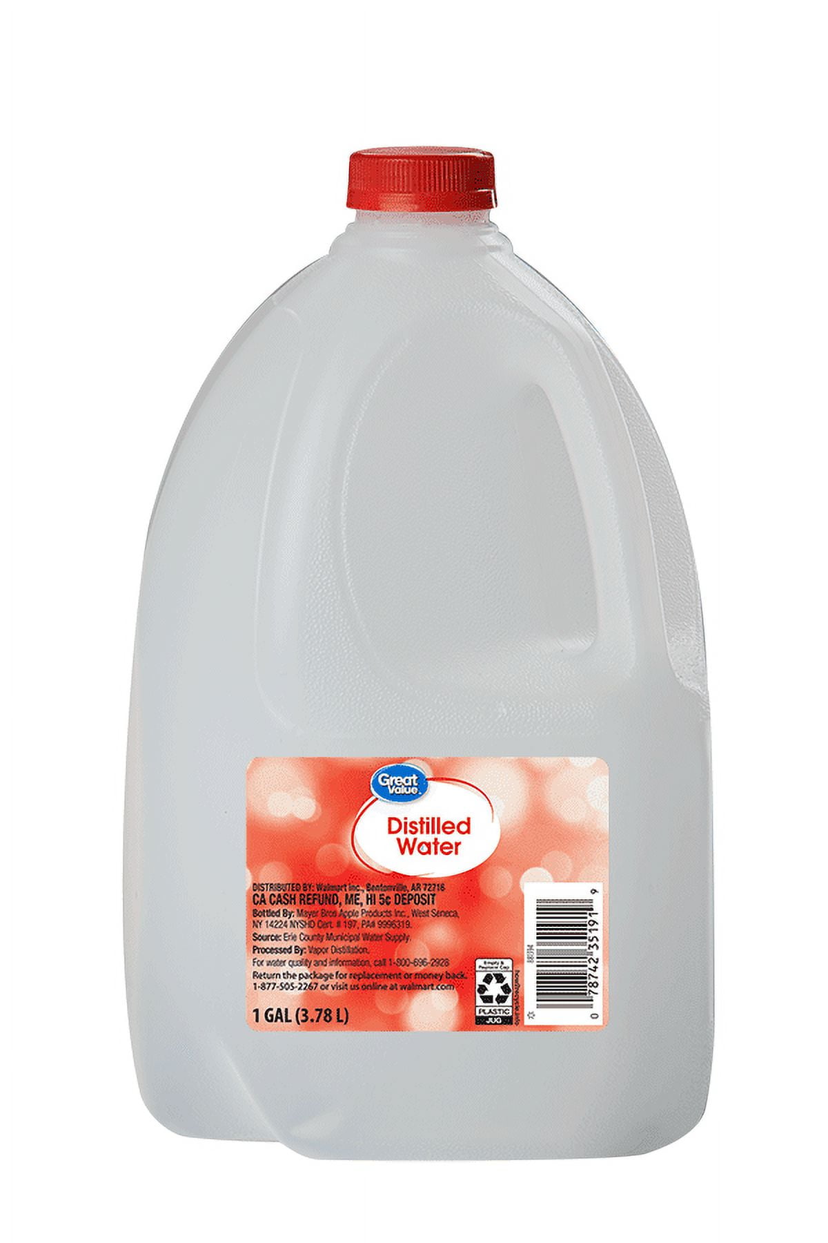 Great Value Distilled Water, 1 Gallon, - Walmart.com