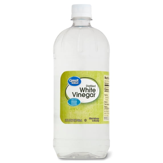 Great Value Distilled White Vinegar 32 fl oz for Cooking Cleaning and ...