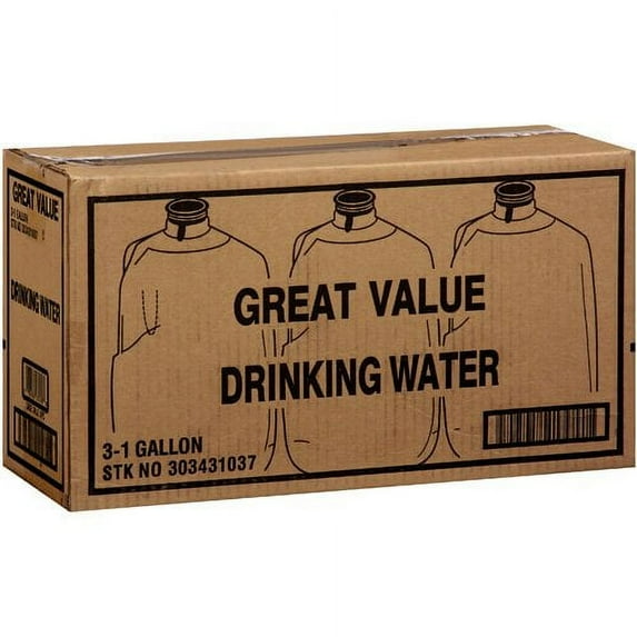 Great Value Drinking Water, 1 Gallon, 3 Count - Walmart.com