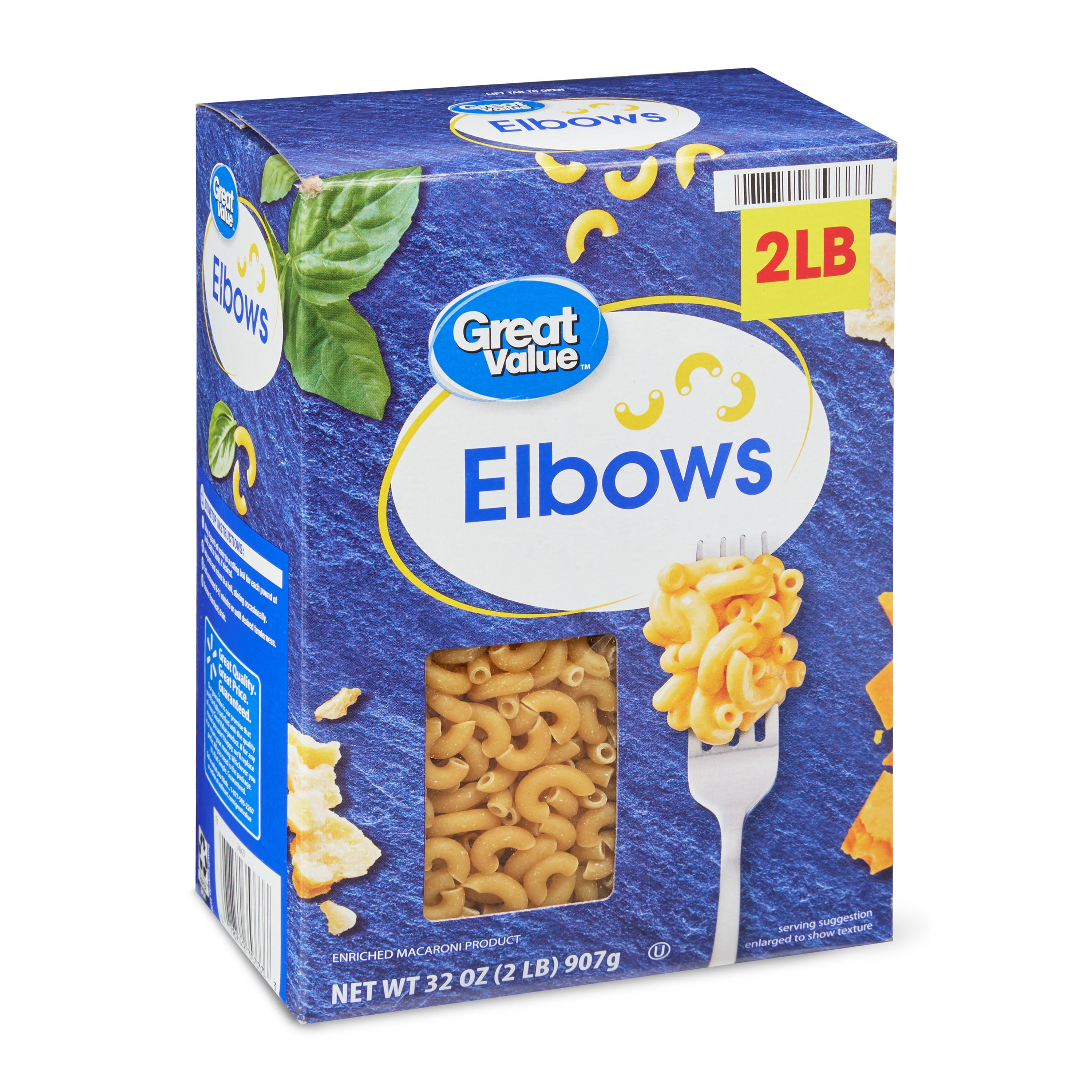 Great Value Elbows Pasta, 32 oz - Walmart.com