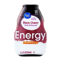 (2 pack) Great Value Focus Huckleberry Drink Enhancer Liquid, 3.11 fl ...