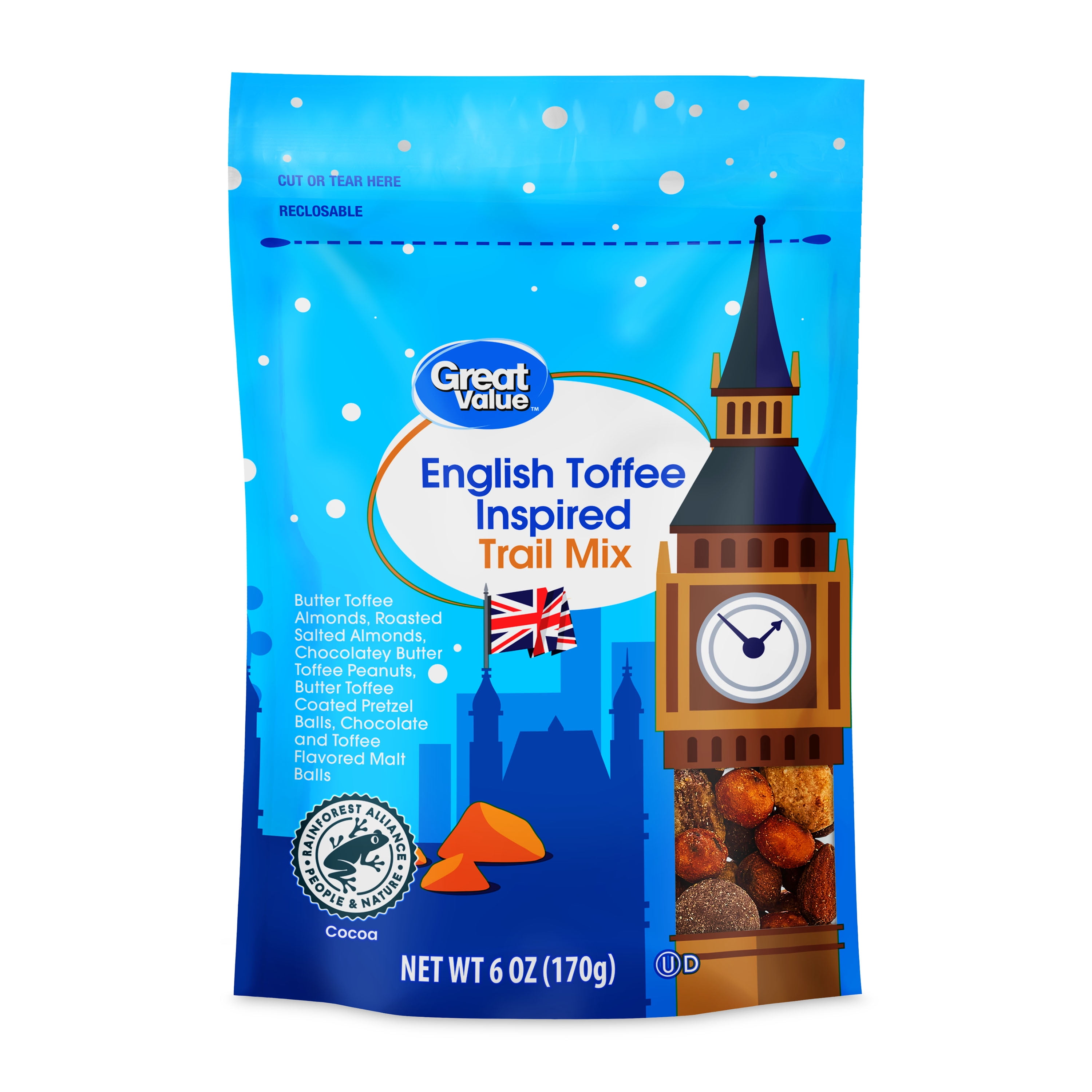Great Value English Toffee Inspired Trail Mix, 6 oz - Walmart.com