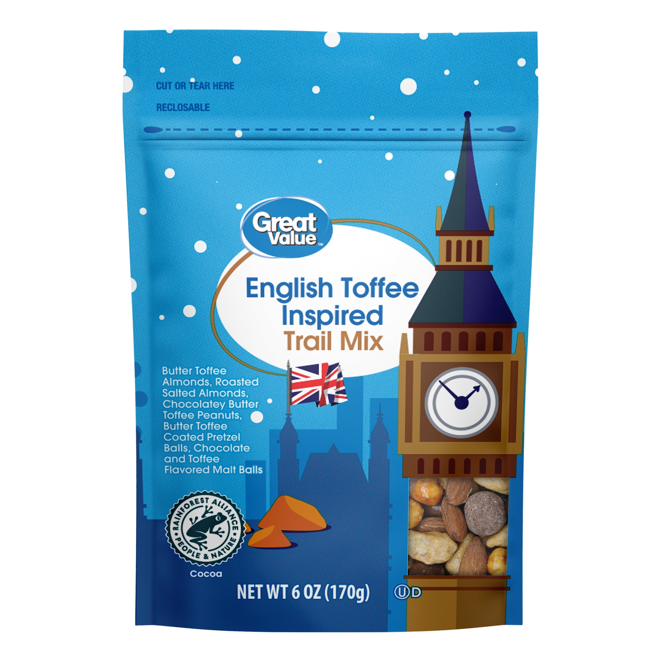 Great Value English Toffee Inspired Trail Mix, 6 oz - Walmart.com