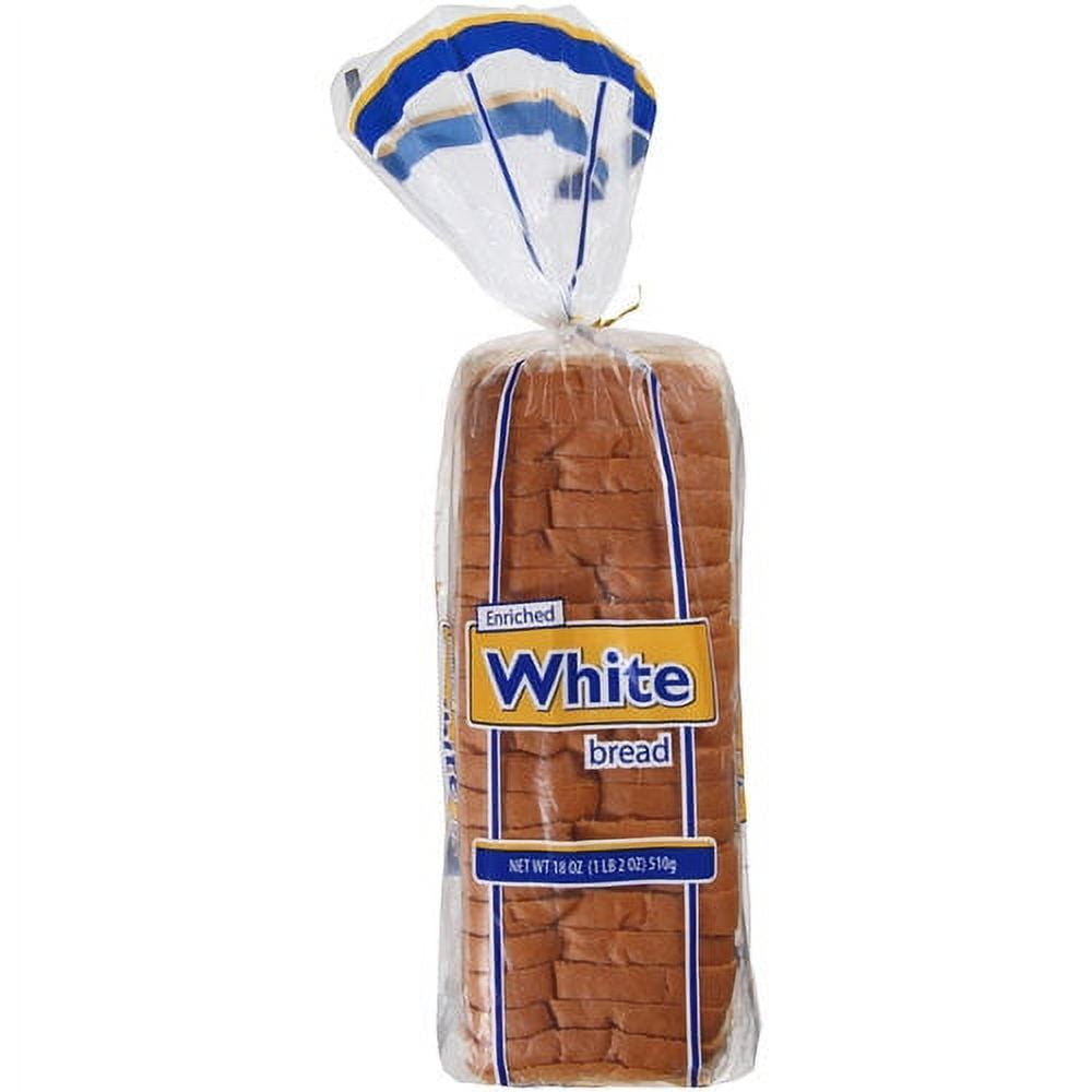 Great Value Enriched White Bread, 18 oz - Walmart Business Supplies