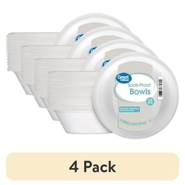 Hefty Supreme Disposable Soak-Proof Foam Bowls - 20oz. Pack of 120 ...