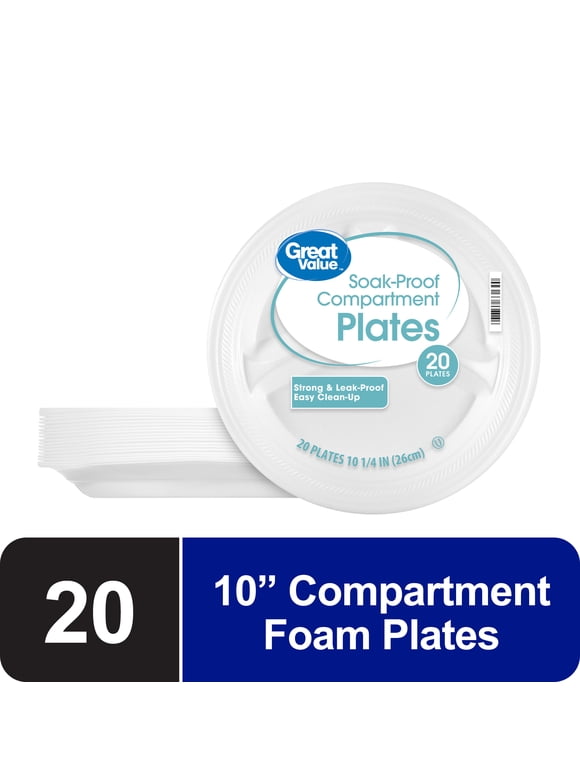 Foam Plates in Disposable Tableware - Walmart.com