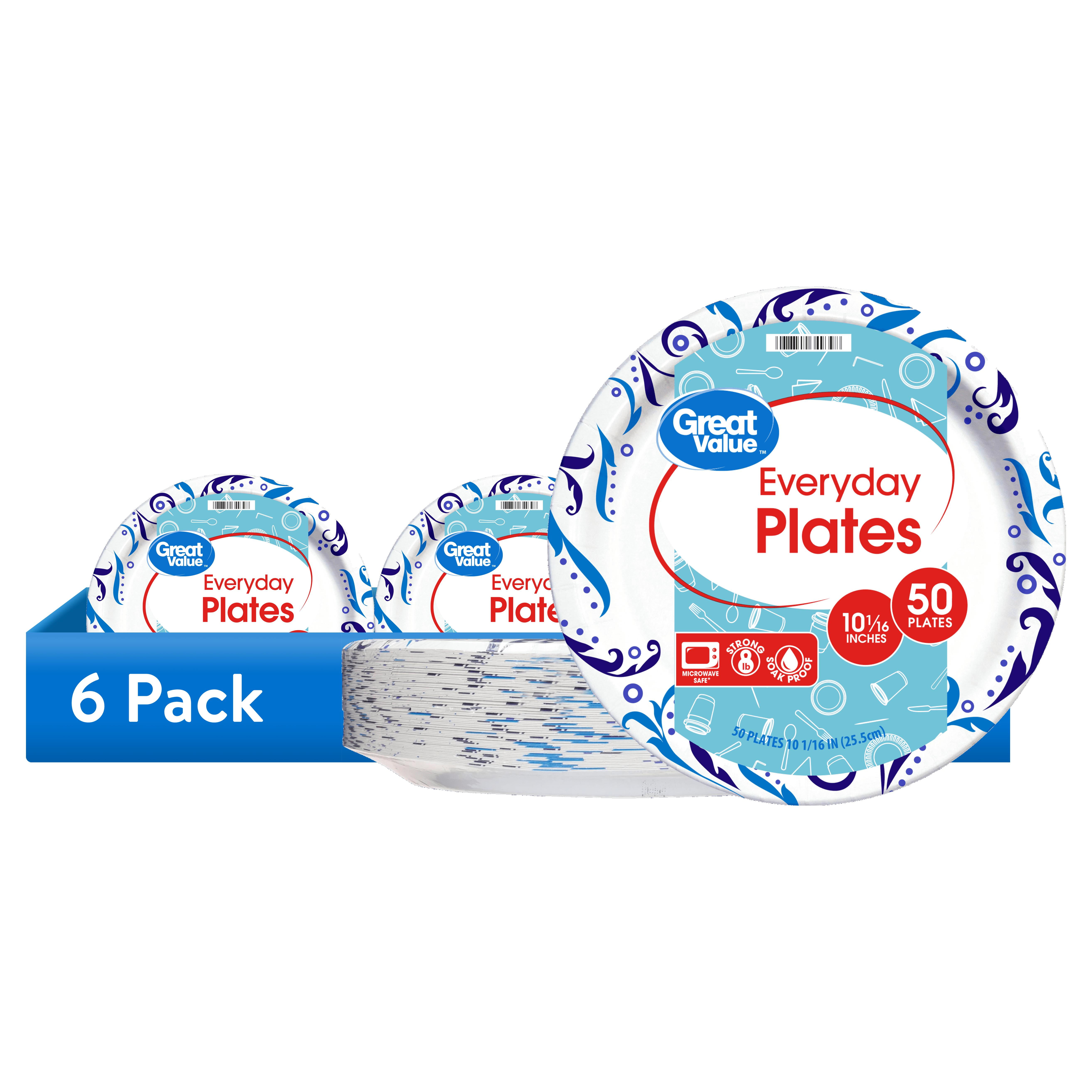 Customer reviews for (6 pack) Great Value Everyday Disposable Paper ...