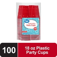 Great Value Bath Disposable Plastic Cups, 3 oz, White, 100 Count ...