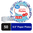 Great Value Everyday Paper Plate, 8.5", White, 50 Count - Walmart.com