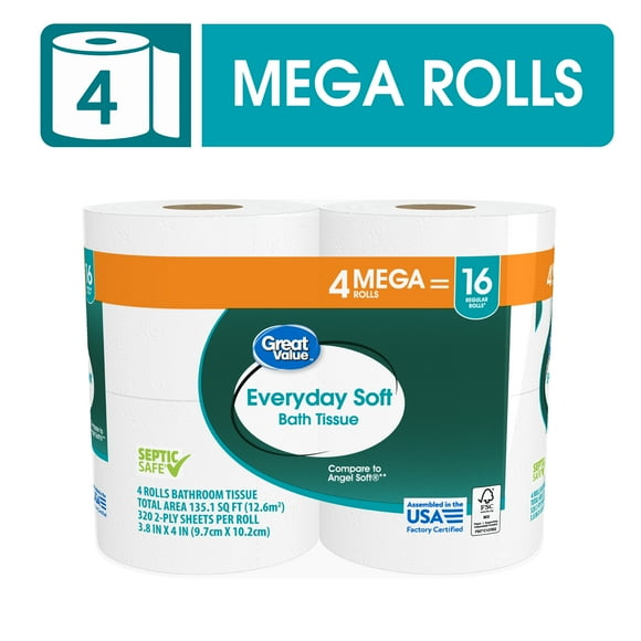 Great Value Toilet Paper in Toilet Paper - Walmart.com