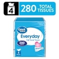 Great Value Everyday Soft Facial Tissues, 4 Cubes, 70 Tissues per Cube ...