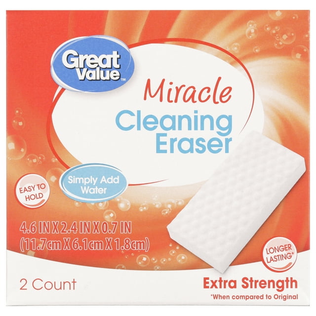 Great Value Extra Strength Miracle Cleaning Eraser, 2 Count - Walmart ...