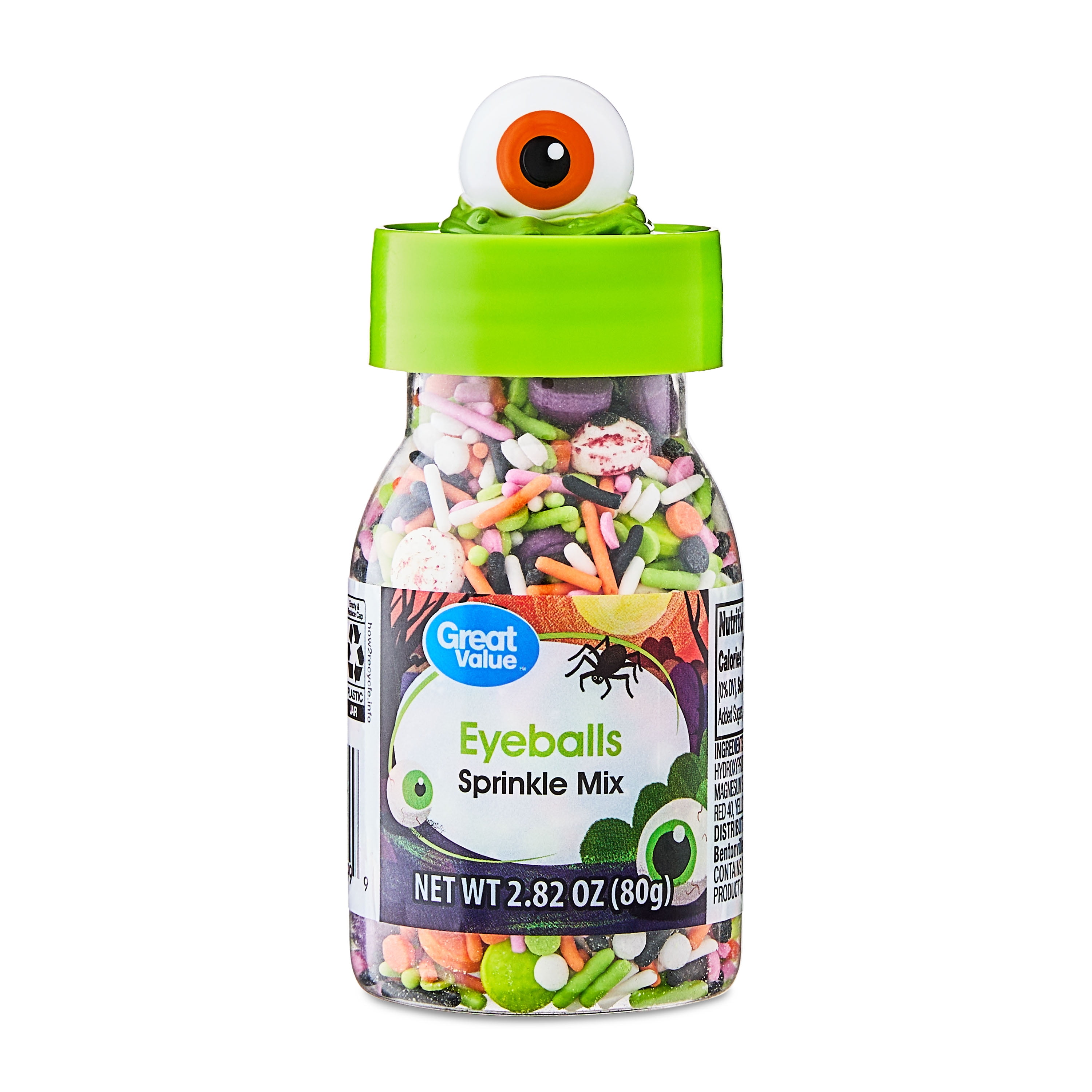 Great Value Eyeball Sprinkles, Multicolor, 2.82 oz - Walmart.com