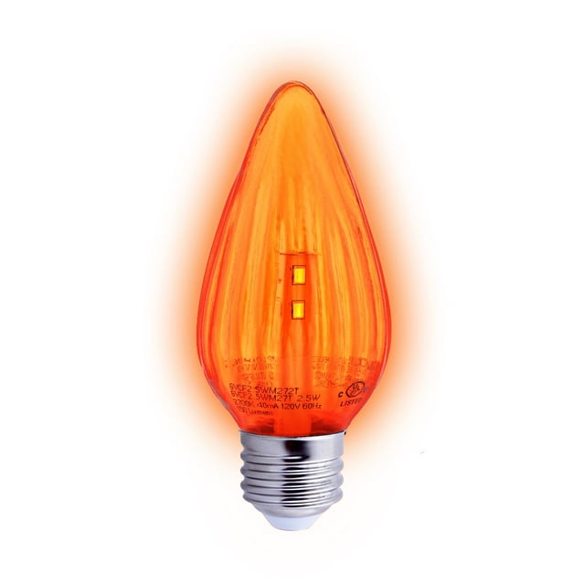 Great Value F15 LED Decor Bulbs, 2.5W (25W Equivalent) Soft White Red ...