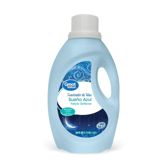 Great Value Fabric Softener Sueno Azul Scent 56 fl oz - Walmart.com